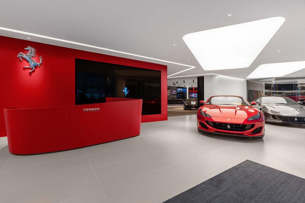 View the Ferrari Showroom Project Completed in New York