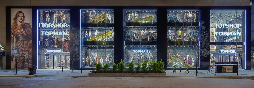 Topshop Flagship Store in Downtown Chicago Revamped by JRM